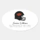 Oklahoma State University | OSU Football Helmet Oval Sticker | Zazzle
