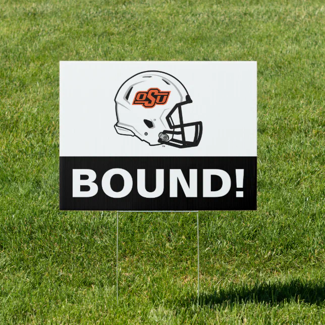 Oklahoma State University | OSU Football Helmet Sign | Zazzle