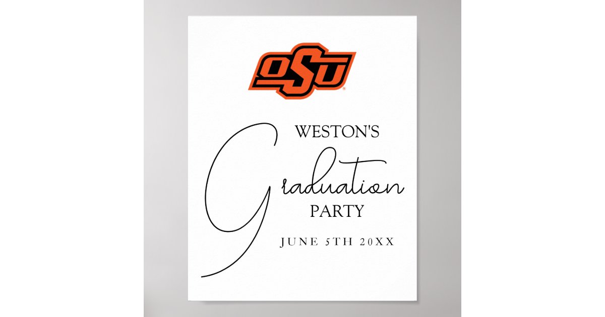 Oklahoma State University | OSU Logo Poster | Zazzle