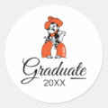 Oklahoma State University | Pistol Pete Classic Round Sticker | Zazzle