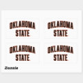 Oklahoma State | Wordmark Rectangular Sticker | Zazzle