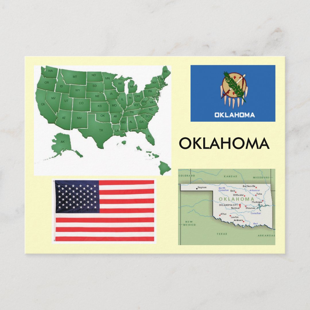 Oklahoma, USA Postcard | Zazzle