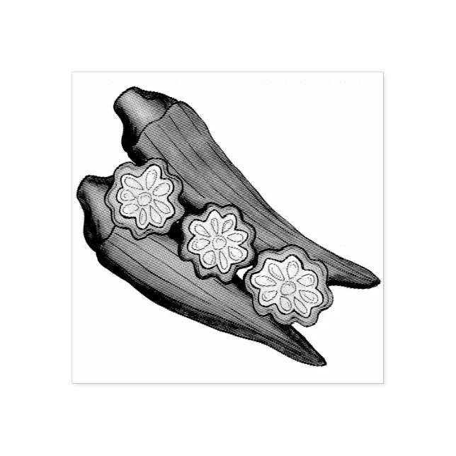 Okra Pods Veggie Vegetable Gumbo Southern Food Rubber Stamp | Zazzle