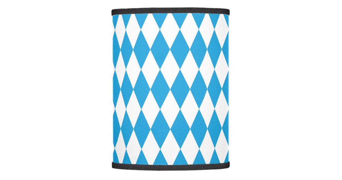 Oktoberfest Bavarian Blue and White Large Diagonal Lamp Shade | Zazzle