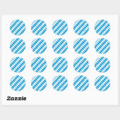 Oktoberfest, Bayern Colors Classic Round Sticker | Zazzle