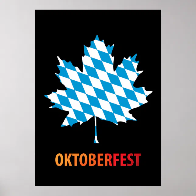 Oktoberfest, Bayern Colors Poster | Zazzle
