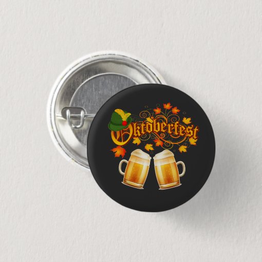 Oktoberfest Beer Button | Zazzle