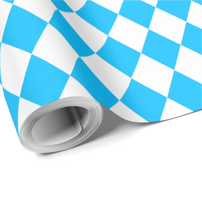 OKTOBERFEST beer festival decoration Blue pattern Wrapping Paper | Zazzle