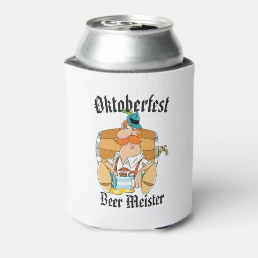 Oktoberfest Beer Meister Can Cooler | Zazzle