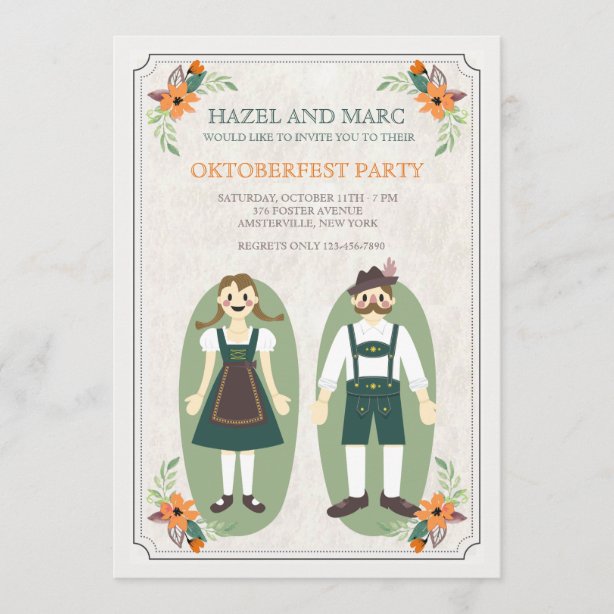 German Party Invitations | Zazzle