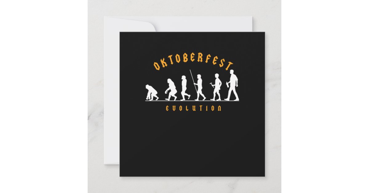 Oktoberfest Evolution Beer Festival Pretzel Draft Invitation | Zazzle