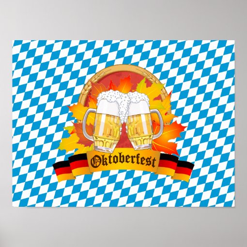 Oktoberfest German Beer Festival Poster | Zazzle