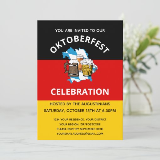 OKTOBERFEST German Beer Party Invitation | Zazzle