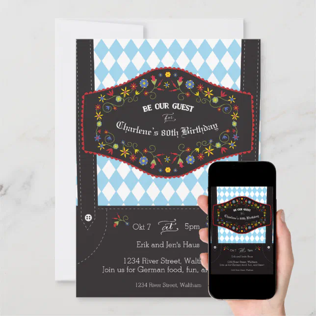 Oktoberfest German Birthday Party Theme Invitation | Zazzle