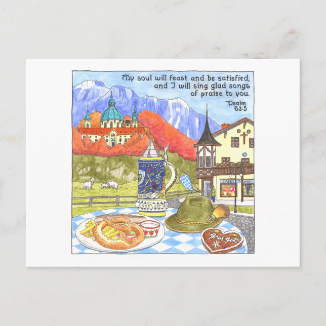 Oktoberfest Inspirational Postcard | Zazzle