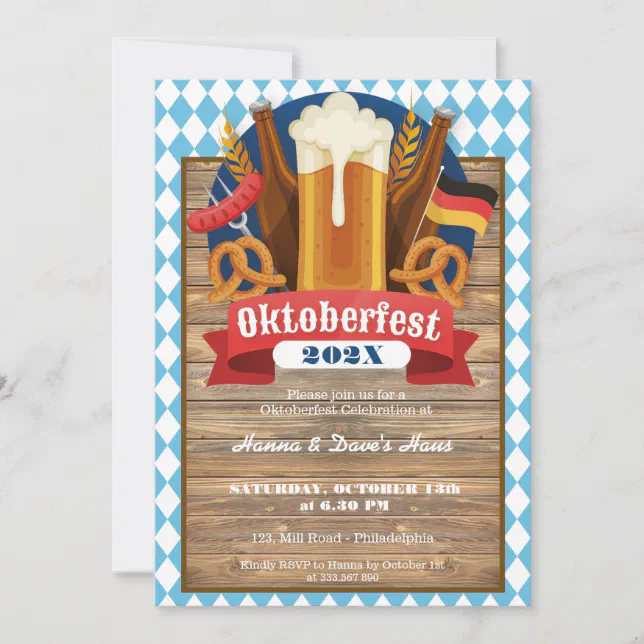 Oktoberfest Invitation Card | Zazzle