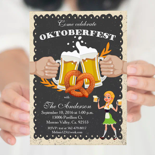 Oktoberfest/ Octoberfest Beer Party Invitation | Zazzle