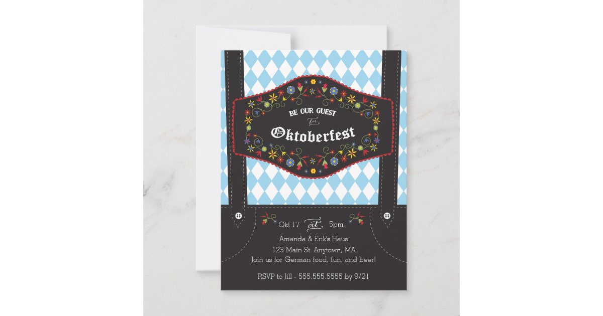 Oktoberfest (Octoberfest) German Party Invitation | Zazzle