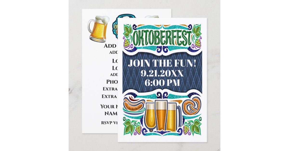 OKTOBERFEST / Octoberfest Invitation | Zazzle