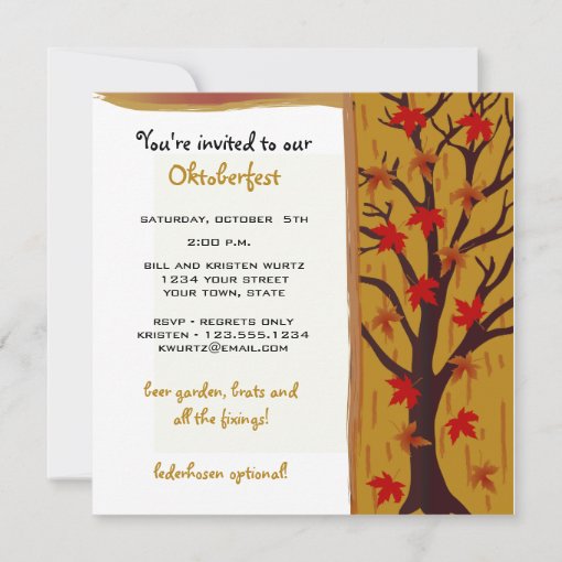 Oktoberfest Party Invitation | Zazzle
