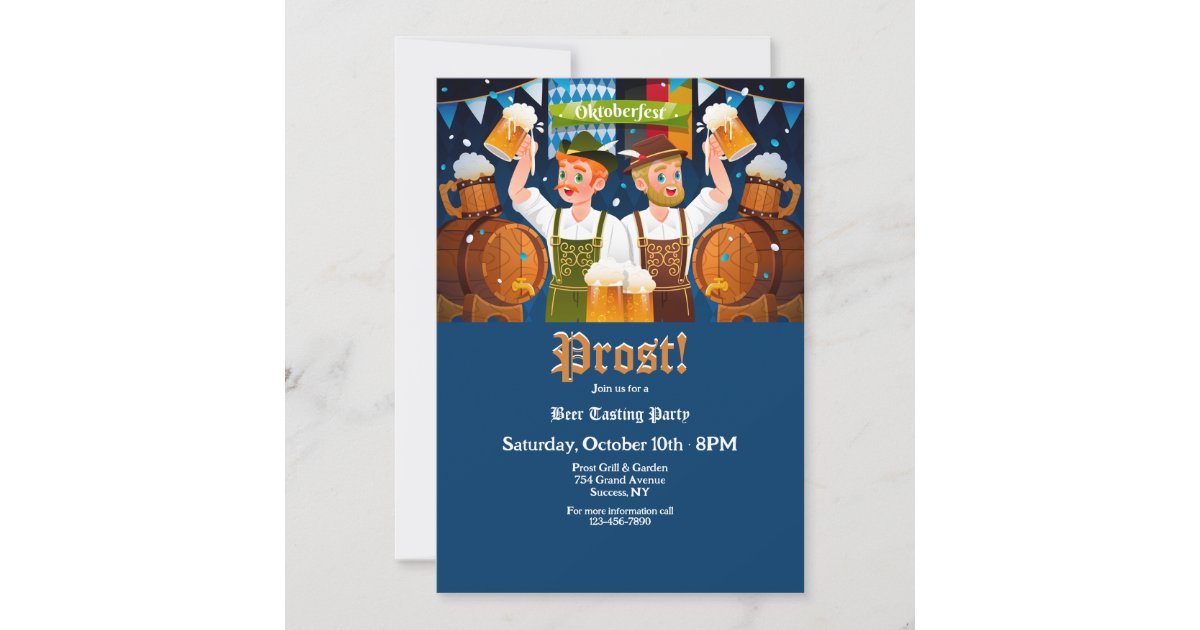 Oktoberfest Servers Invitation | Zazzle
