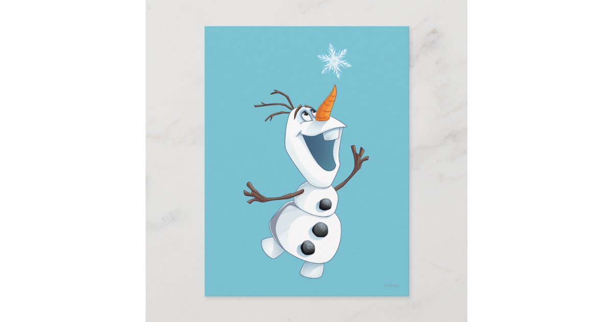 Olaf | Blizzard Buddy Postcard | Zazzle