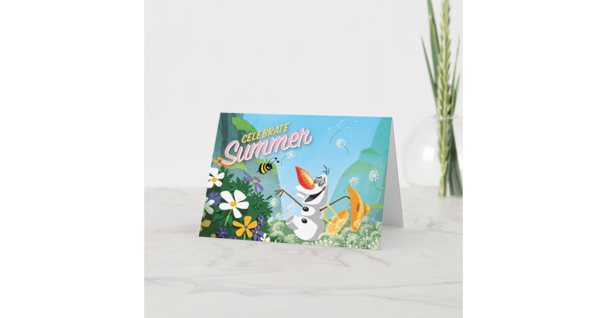 Olaf | Celebrate Summer Card | Zazzle