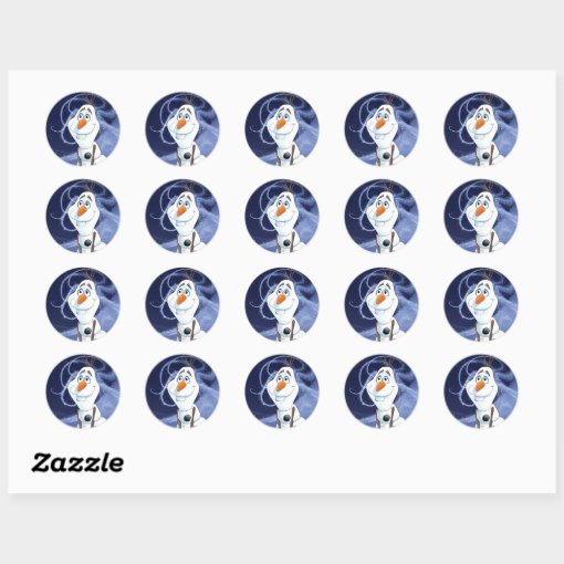 Olaf | Cool Little Hero Classic Round Sticker | Zazzle