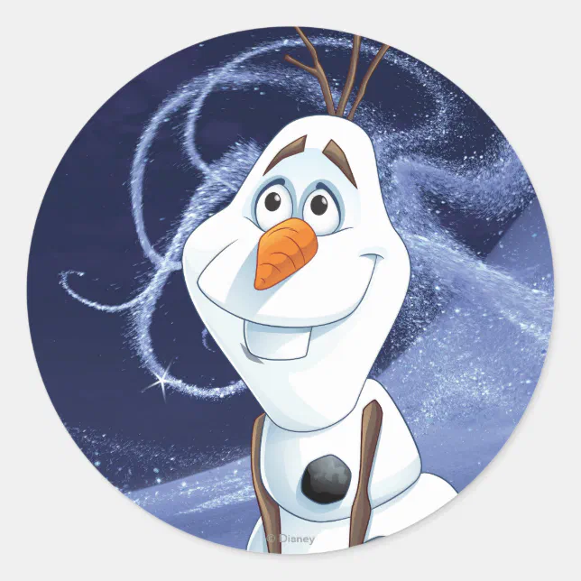 Olaf | Cool Little Hero Classic Round Sticker | Zazzle
