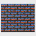 Olaf First Name Name Graffiti blue orange Wrapping Paper | Zazzle