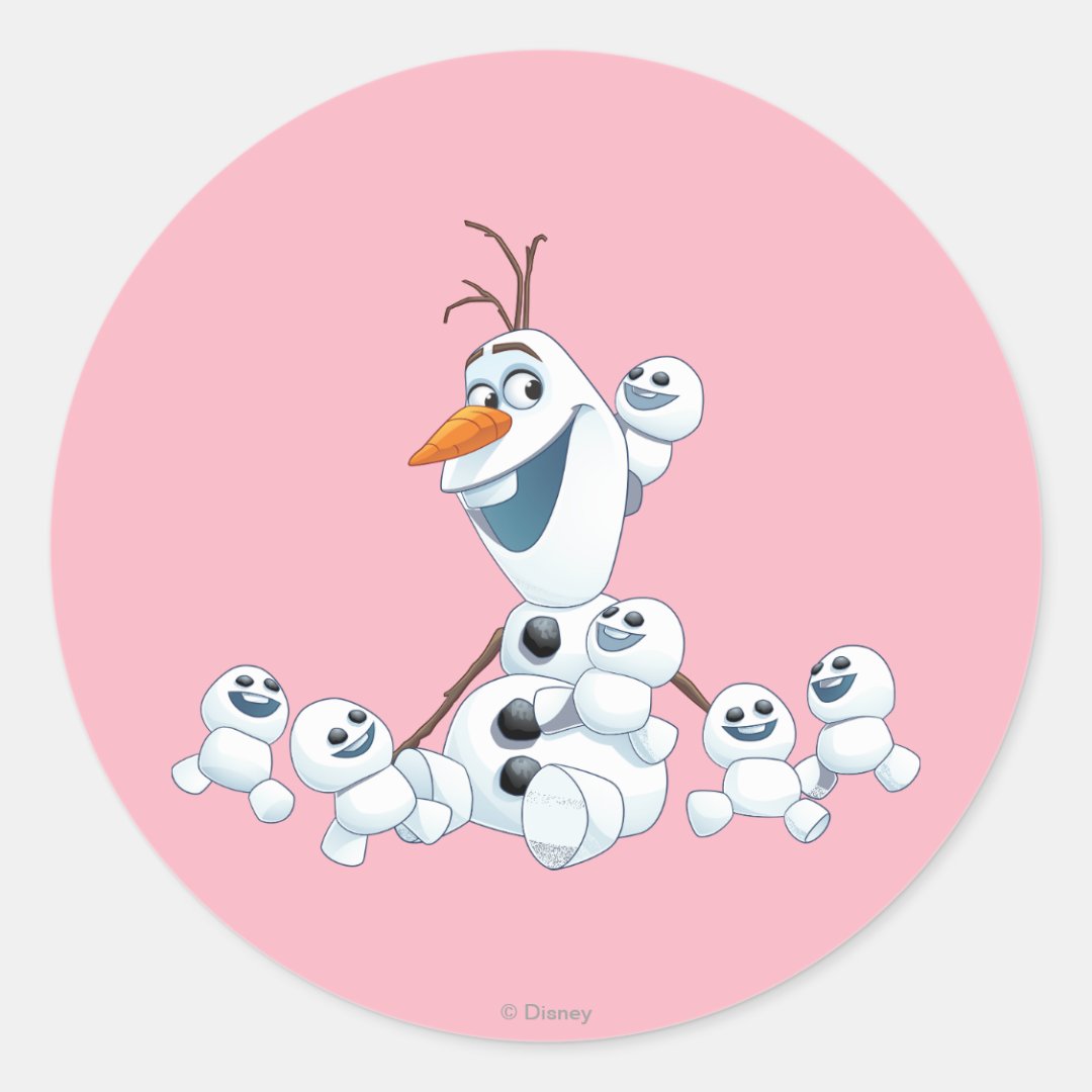 Olaf | Gift of Love Classic Round Sticker | Zazzle