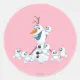 Olaf | Gift of Love Classic Round Sticker | Zazzle
