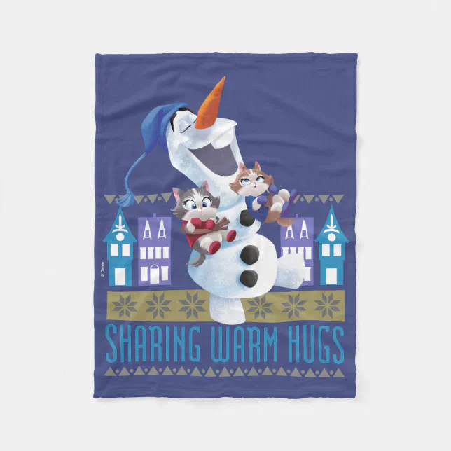Olaf | Sharing Warm Hugs Fleece Blanket | Zazzle
