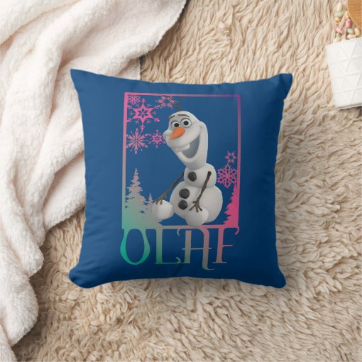 Olaf | Sitting Throw Pillow | Zazzle