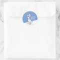 Olaf Skiing Classic Round Sticker | Zazzle