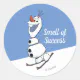 Olaf Skiing Classic Round Sticker | Zazzle