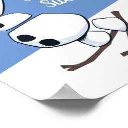 Olaf Skiing Poster | Zazzle