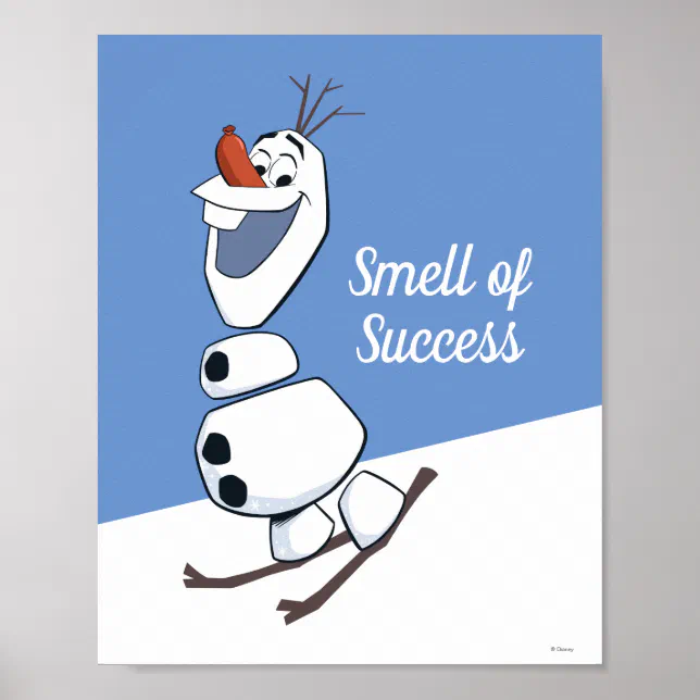 Olaf Skiing Poster | Zazzle