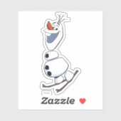 Olaf Skiing Sticker | Zazzle