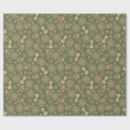 Olaf | Snowflakes and Magic Pattern Wrapping Paper | Zazzle