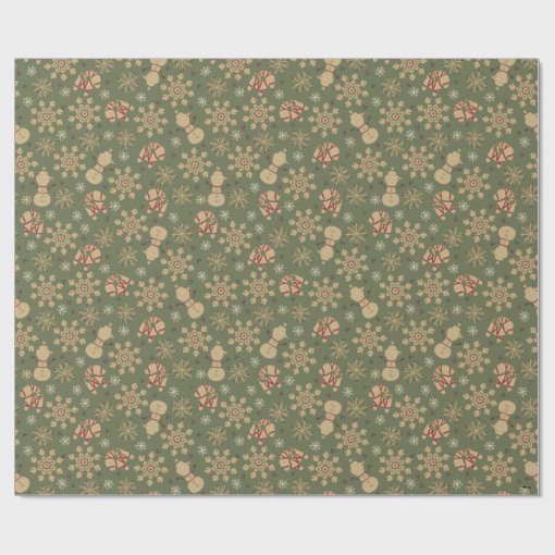 Olaf | Snowflakes and Magic Pattern Wrapping Paper | Zazzle