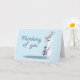 Olaf - Thinking of You Card | Zazzle
