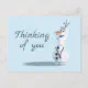 Olaf - Thinking of You Postcard | Zazzle