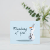 Olaf - Thinking of You Postcard | Zazzle