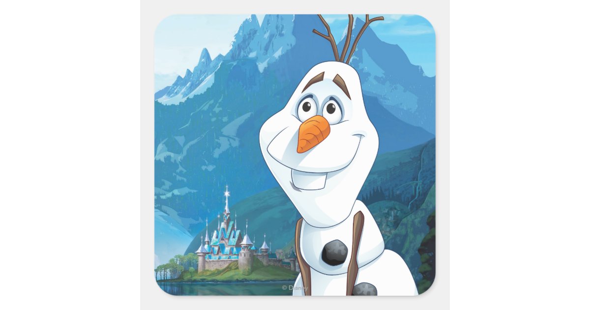 Olaf | Today Will be Perfect Square Sticker | Zazzle