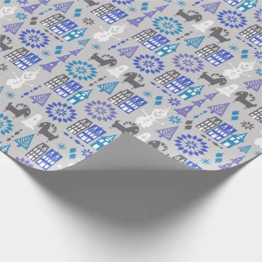 Olaf | Warm Hugs All Around Pattern Wrapping Paper | Zazzle