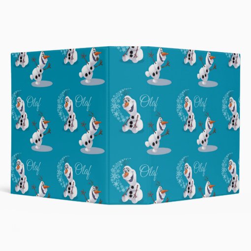 Olaf | Wave of Snowflakes Binder | Zazzle