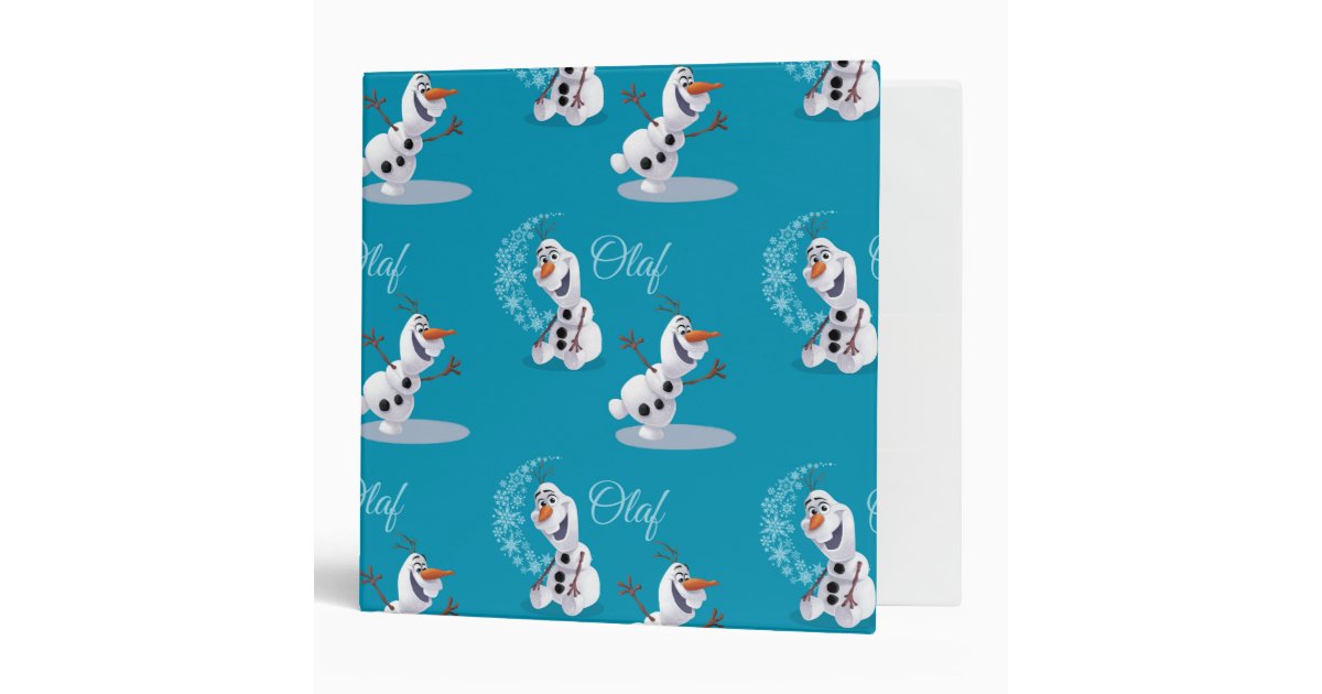 Olaf | Wave of Snowflakes Binder | Zazzle