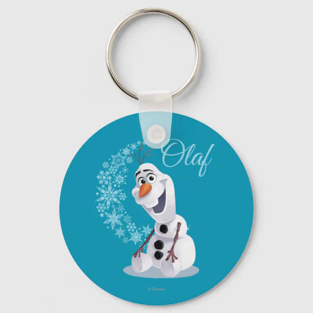 Olaf | Wave of Snowflakes Keychain | Zazzle