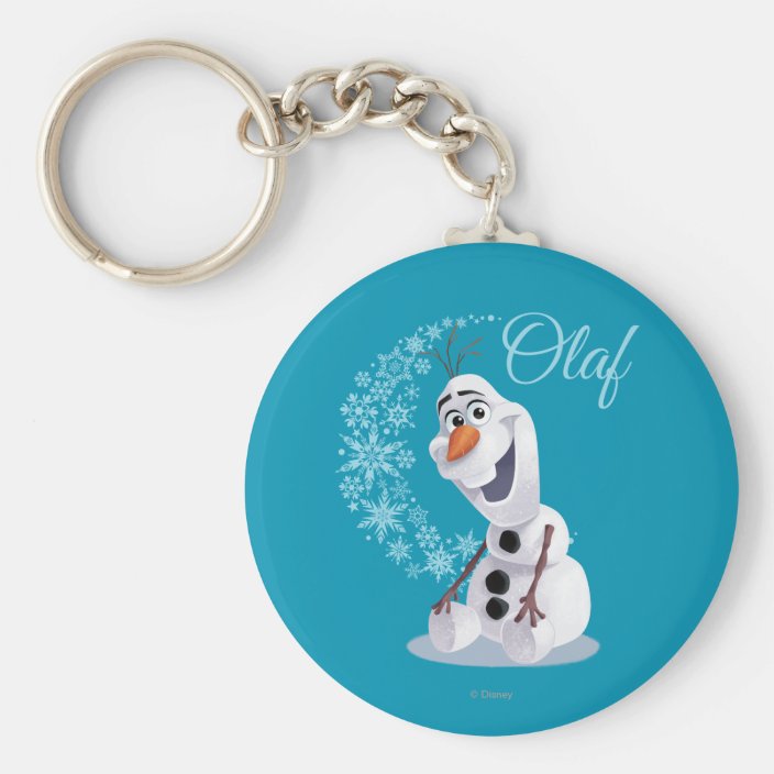 Olaf | Wave of Snowflakes Keychain | Zazzle.com